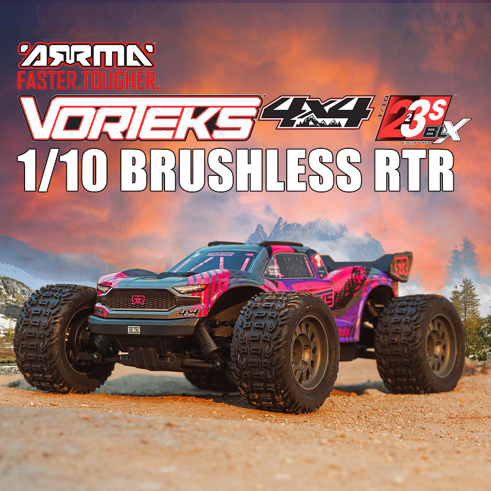 Arrma VORTEKS 223S DSC 4X4 RTR 1/10 รถบรรทุกไร้แปรง RC รีโมทคอนโทรล ...