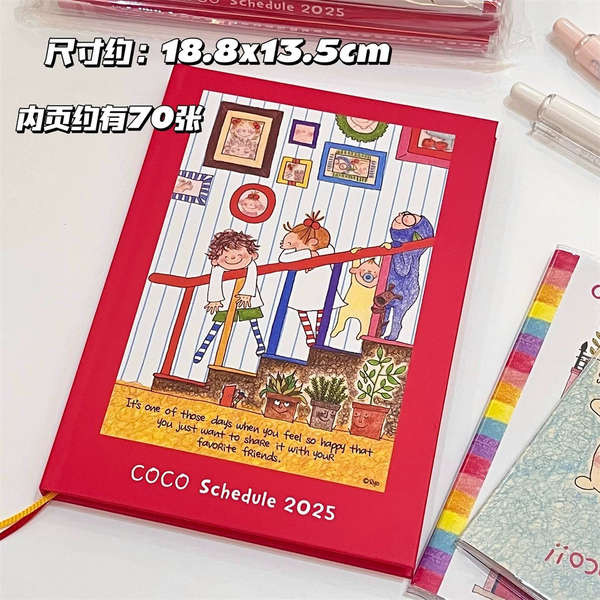 สมุดบันทึก 2568 planner 2025 กำหนดการปี2025นี้ซอสโกโก้ญี่ปุ่นการ์ตูน ...
