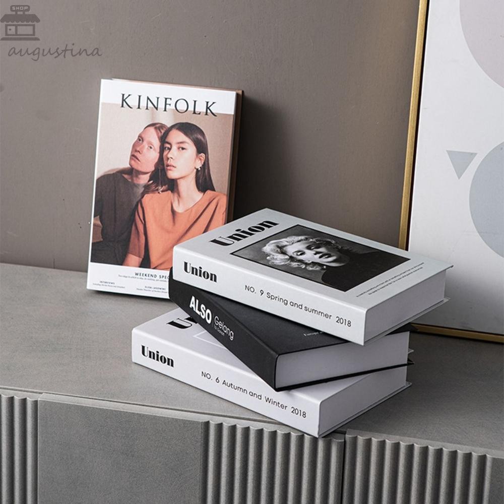 หนังสือ AUGUSTINA จําลอง Modern Home หนังสือปลอม Room Hotel Designer ...