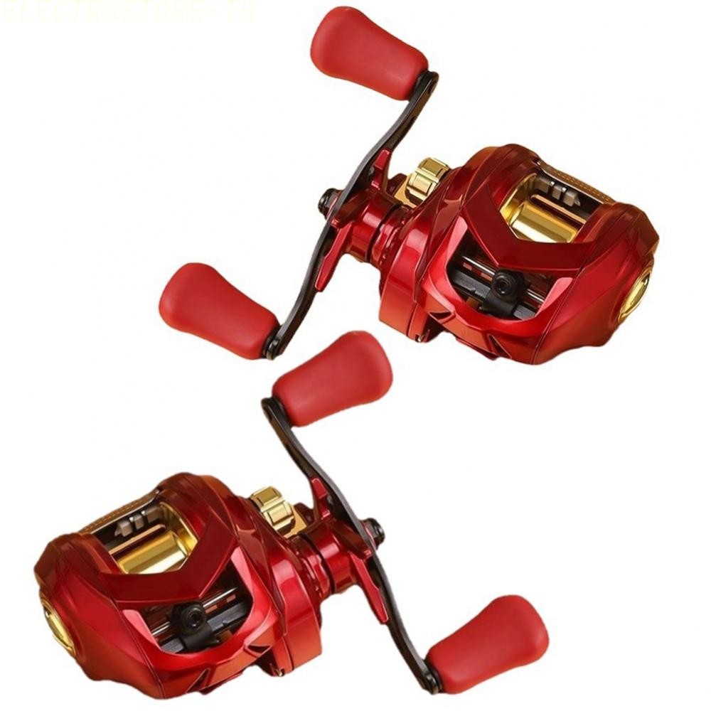 [ET]High Performance Red Fishing Reel with 10kg Braking Power for ...