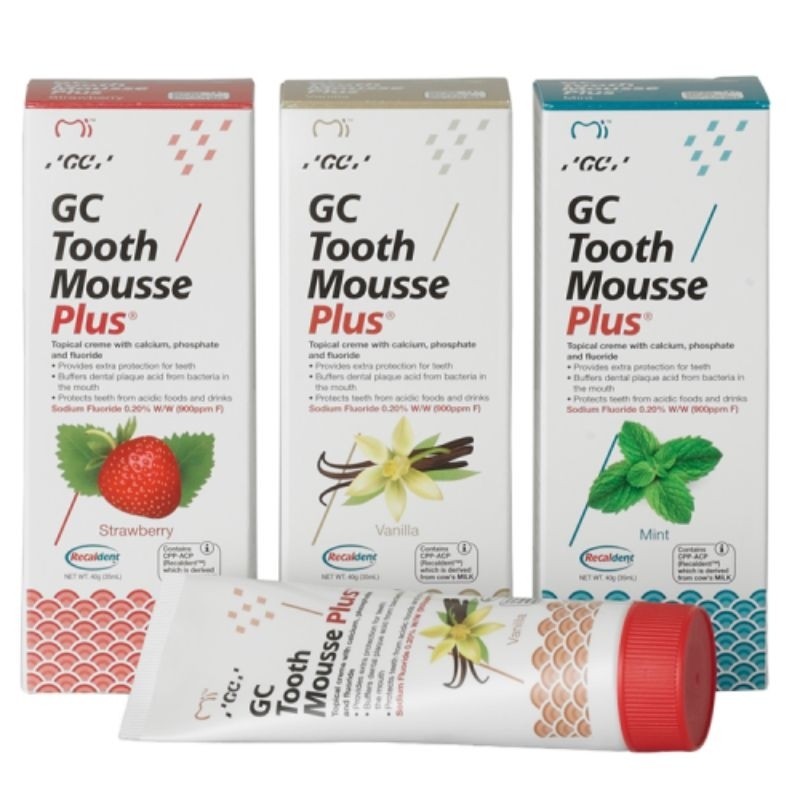 GC Tooth Mousse Plus Strawberry, Mint และ Vanilla | Shopee Thailand