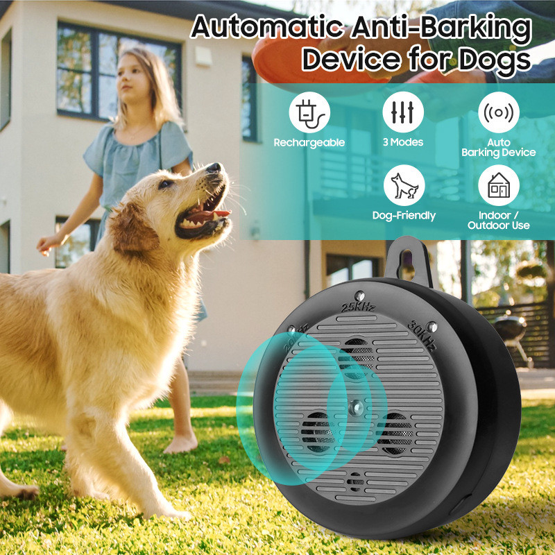 Ultrasonic Bark Stopper Outdoor Dog Repellent Anti-Dog Barking ...