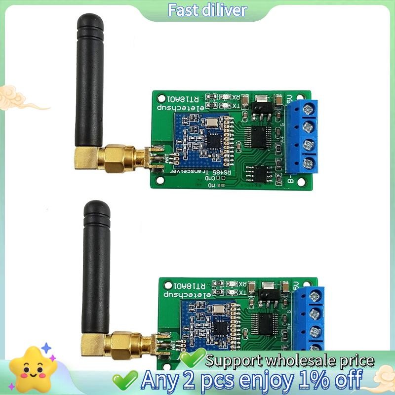 2 ชิ้น RT18A01 RS485 Transceiver Wireless Repeater 485 Master-Slave ควบคุม 433M 868M Uhf โมดูล ...