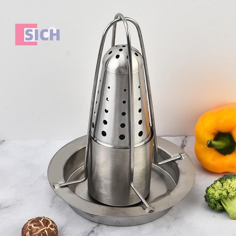 [Sich] Roasg Grill Stand Chicken Roaster Rack Kitchen Outdoor BBQ Tools ...