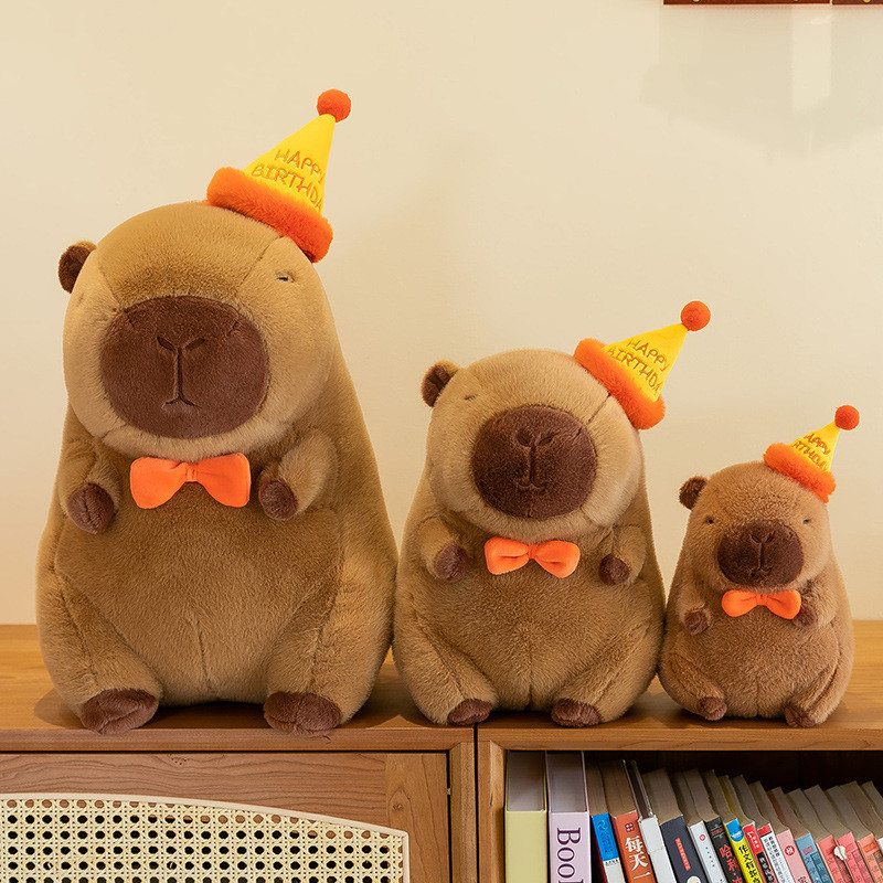 58443 สไตล์ใหม่หมวก capybara หมอน capybara ตุ๊กตาของเล่นของเล่นเด็ก ...