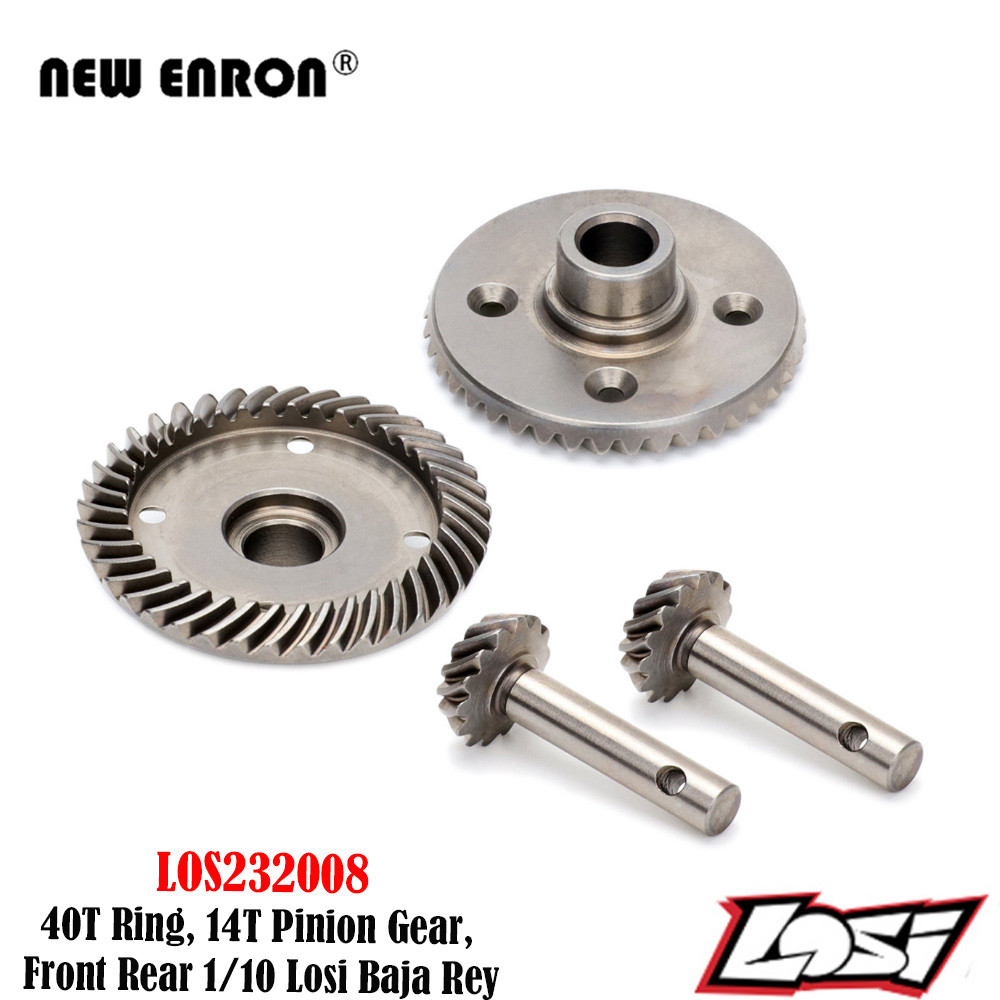 LOS232008 เหล็กแข็งด้านหน้าหรือด้านหลังเกลียว 40T Diff Ring Gear 14T ...