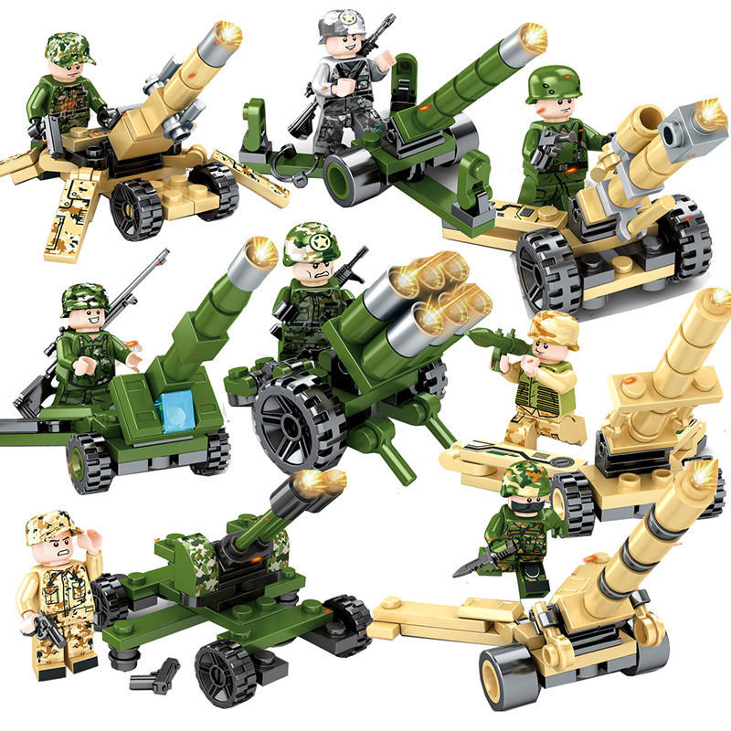 ใช้งานร่วมกับ Lego Field Artillery Army Marine Corps คู่อาวุธ ...