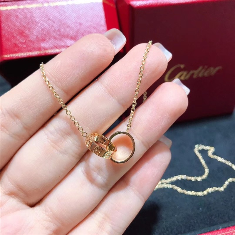 Original18K Gold Cartier Cartier Love 18K Gold Classic Ring Double Ring ...