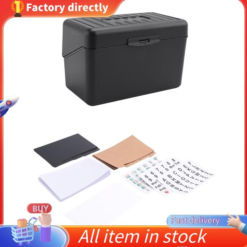 Index Card Holder Set 3x5Inch - Heavy Duty Index Cards with Dividers ...