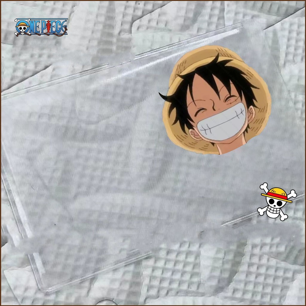 Le3 One Piece Luffy Ace Chopper โปร่งใสป้องกันแม่เหล็ก ID ผู้ถือบัตร ...