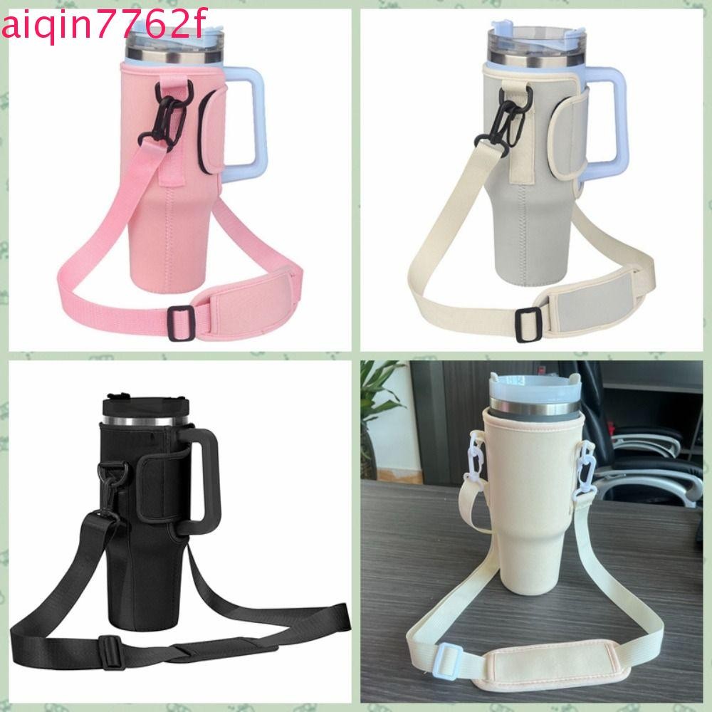 AIQINF 40 Oz Tumbler Bag, Crossbody พร้อมสายคล้องไหล่ปรับได้ Thermos ถ้วยกระเป๋า,ที่มีประโยชน์ ...