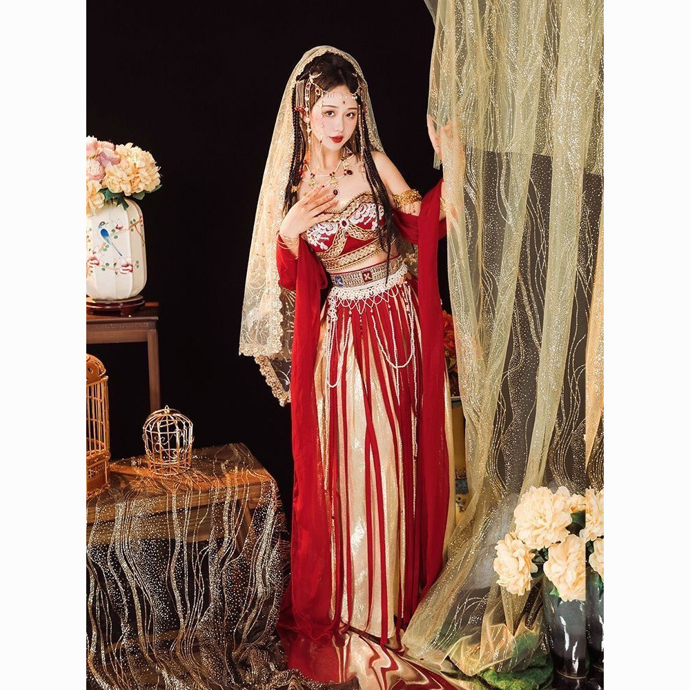 Dunhuang Feitian Hanfu ชุดเต้นรำเจ้าหญิงตะวันตกสไตล์แปลกใหม่ใหม่เดินทาง ...
