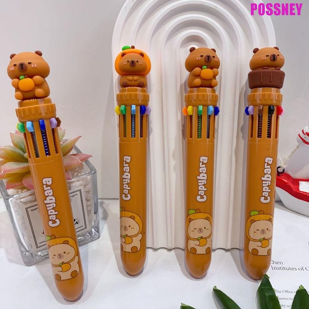 Possney Capybara ปากกาลูกลื่น, ตลก Kawaii การ์ตูนเขียนปากกา,แบบพกพากด ...