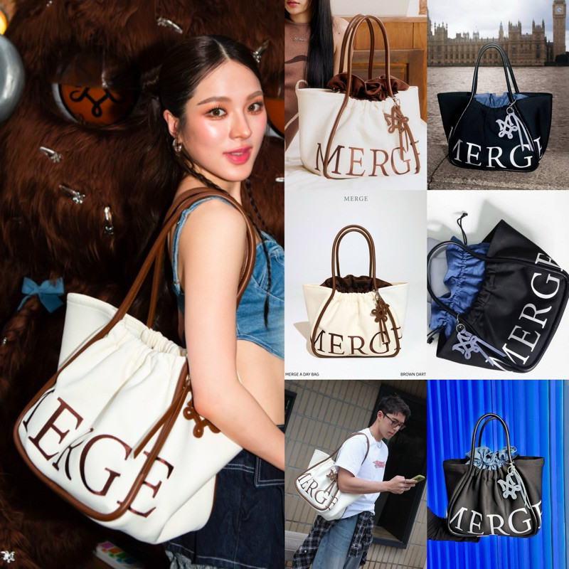 Merge - MERGE A DAY BAG มี2 สี งานชน1:1 สวยมากก🥚🤍 | Shopee Thailand