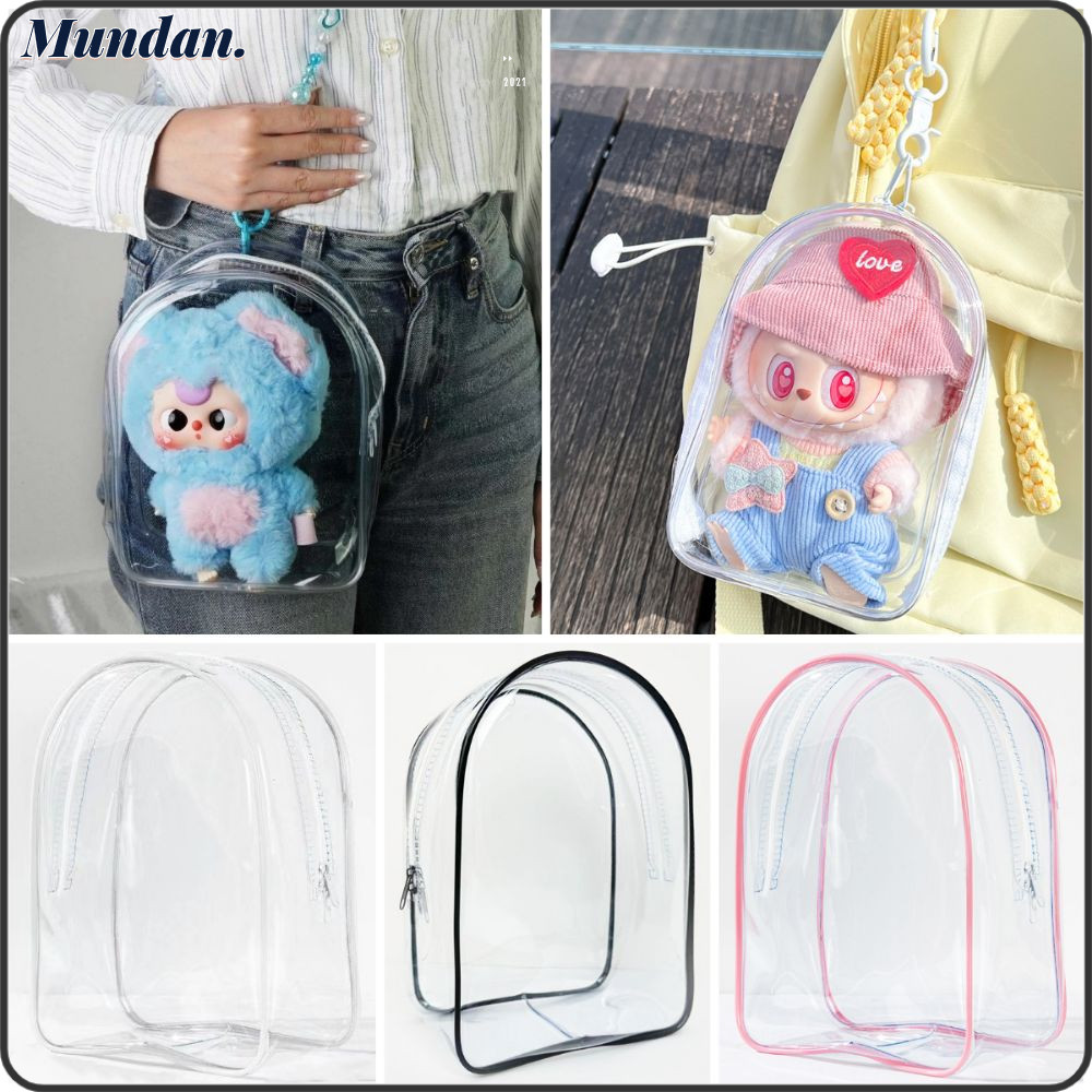 Mundan Doll Outdoor Bag, Babythree Labubu Transparent Doll Display Box ...