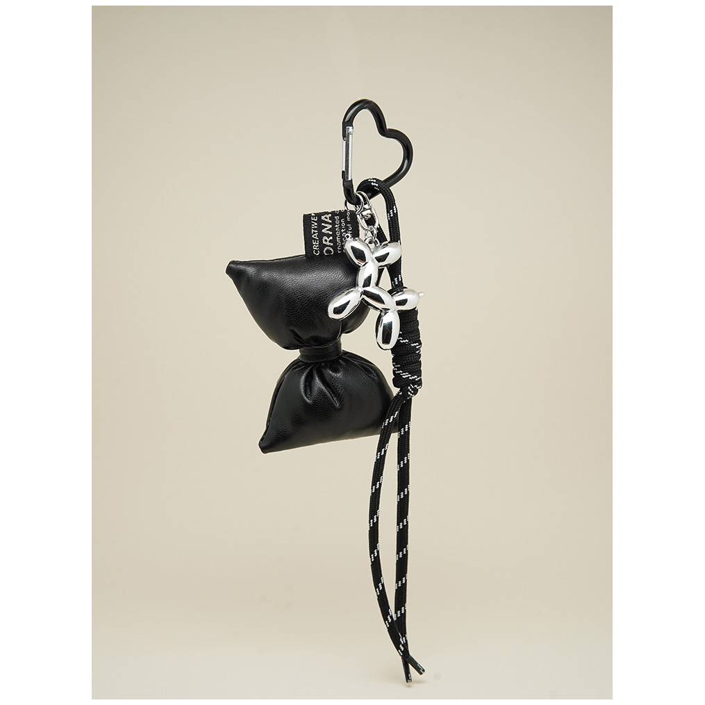 Marhimrli Niche Fashion Sponge Big Bow Braided Rope Mix Match Keychain ...