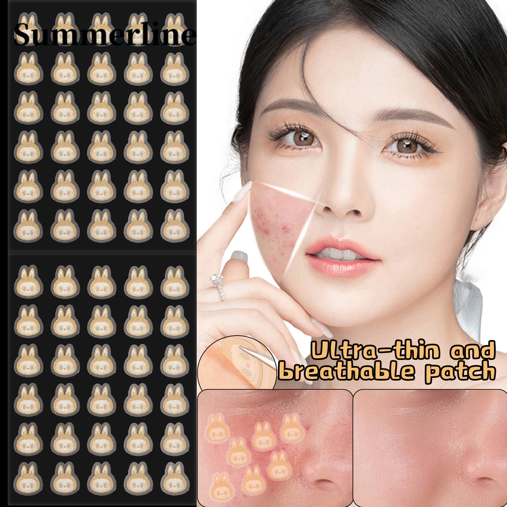 Cute Labubu Covering Marks Acne Skin Care Stickers - Removal Blemishes ...