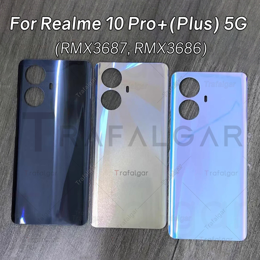 ฝาหลังแบตเตอรี่สําหรับrealme 10 Pro + Plus 5G RMX3686 RMX3687 ด้านหลัง ...