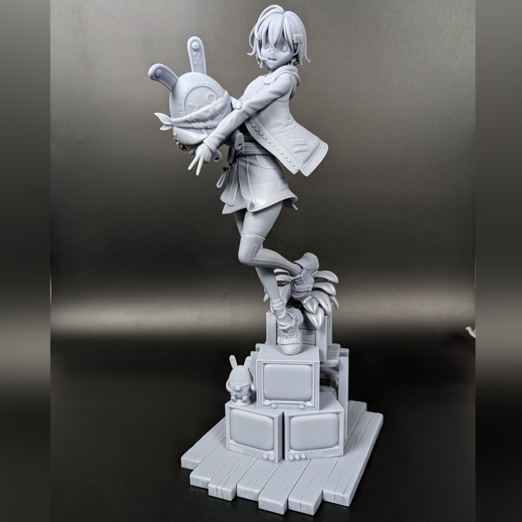 Zero Bell GK White Model 3D Printing Zero Zero ZZZ Cute Bell DIY ...