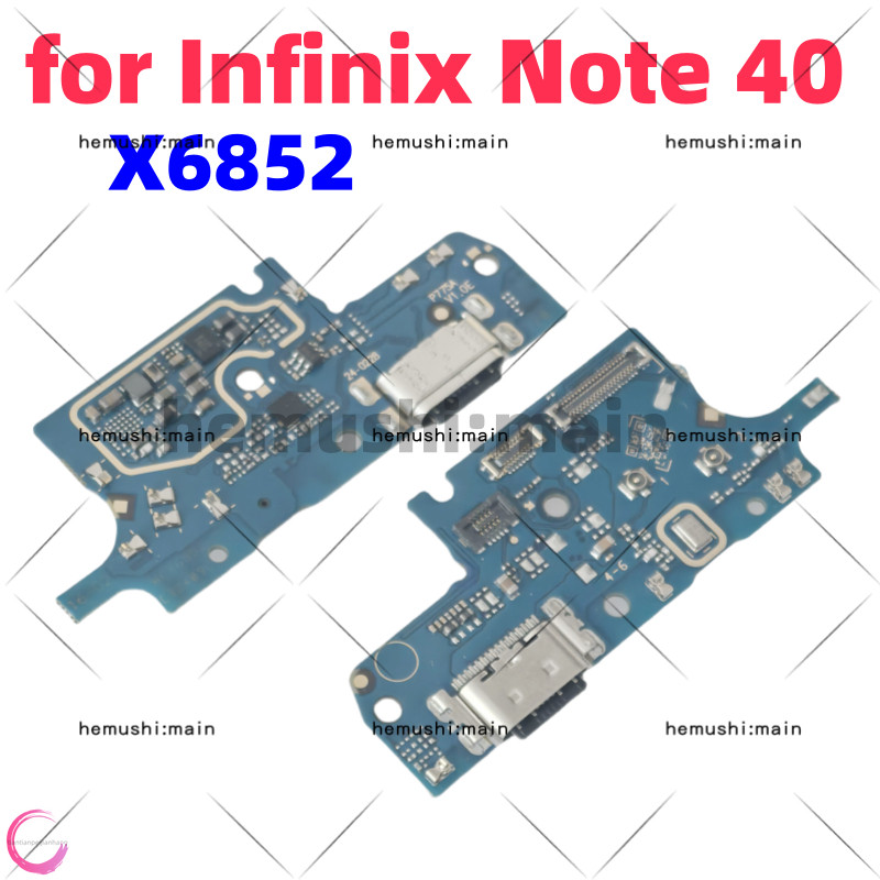 สําหรับ Infinix Note 40 X6852 แท่นชาร์จ USB พอร์ตไมโครโฟนขั้วต่อ Fast ...