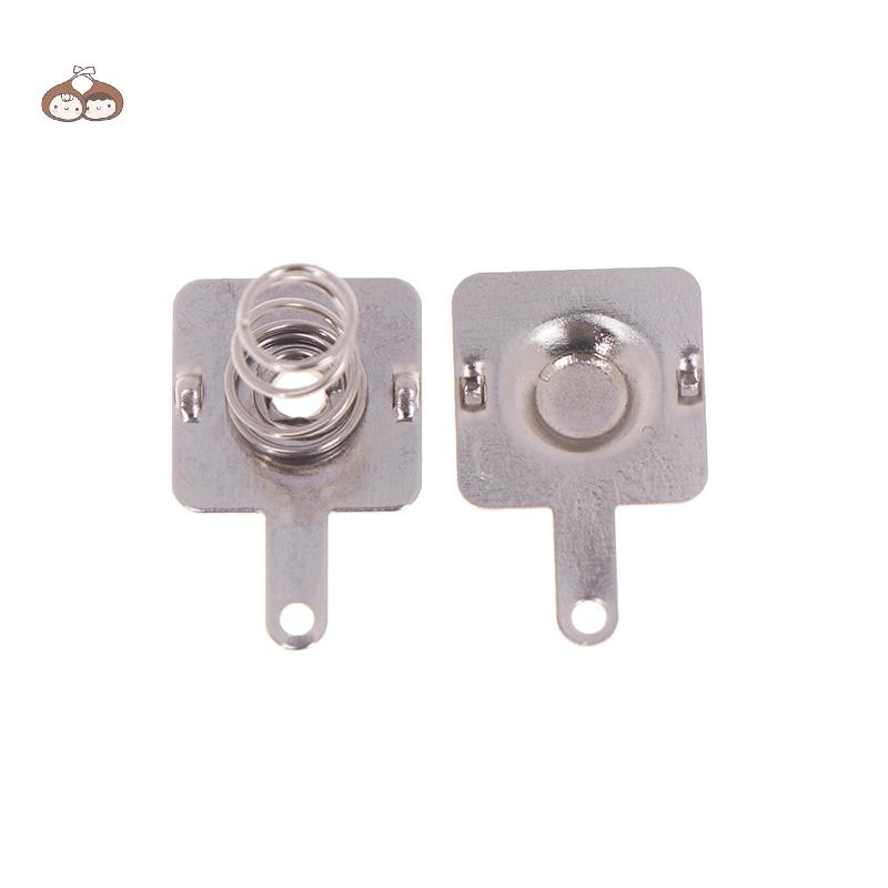 BEF 5 ชุด 12MMx12MM - + เปลี่ยนแบตเตอรี่โลหะสปริงแผ่นสัมผัสเงินสล็อตทิศ ...