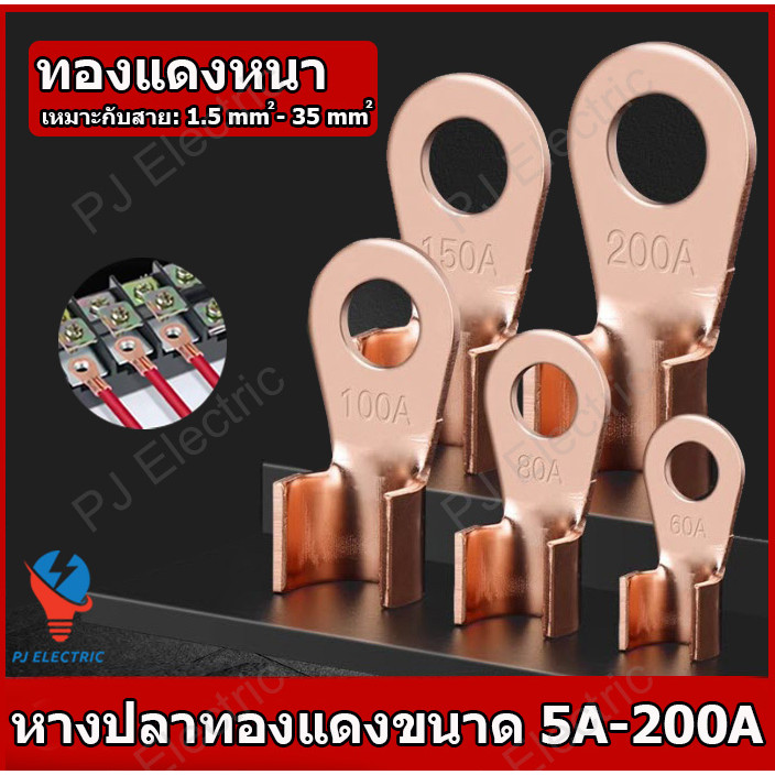 หางปลาทองแดงรุ่น OT Series แบบหนา ขนาด 5A 10A 20A 30A 40A 50A 60A 80A ...