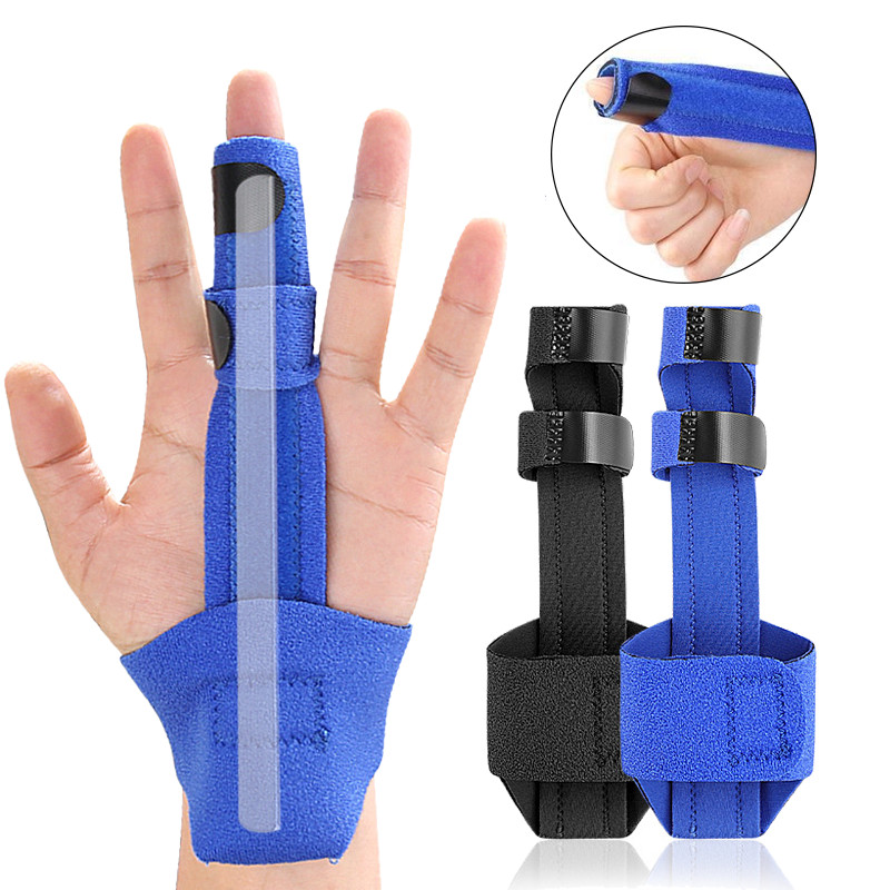 Finger Splint สายรัดข้อมือแบบปรับได้ Protector Finger Trigger Finger ...