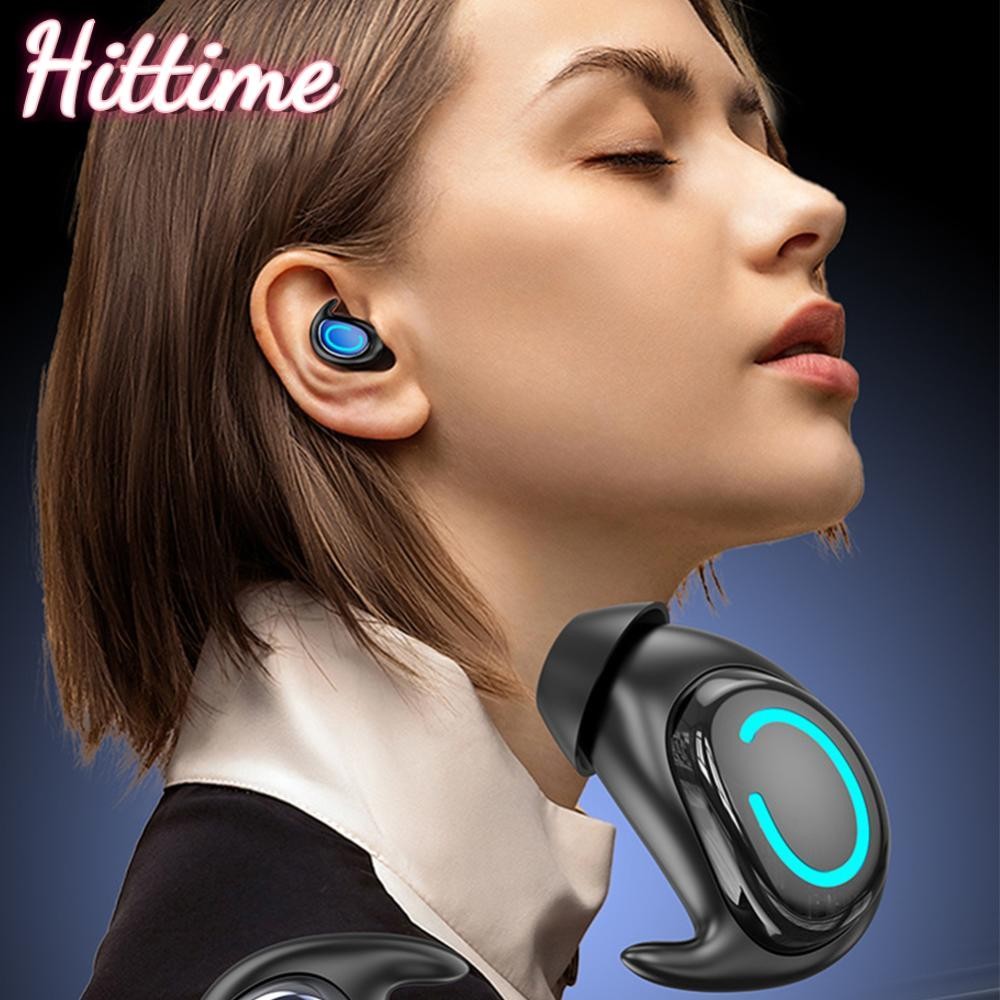 Hittime 1PC 5.4 Sleep หูฟังบลูทูธ Long Endurance ไร้สายที่มองไม่เห็นตัดเสียงรบกวนหูฟังชนิดใส่ใน ...