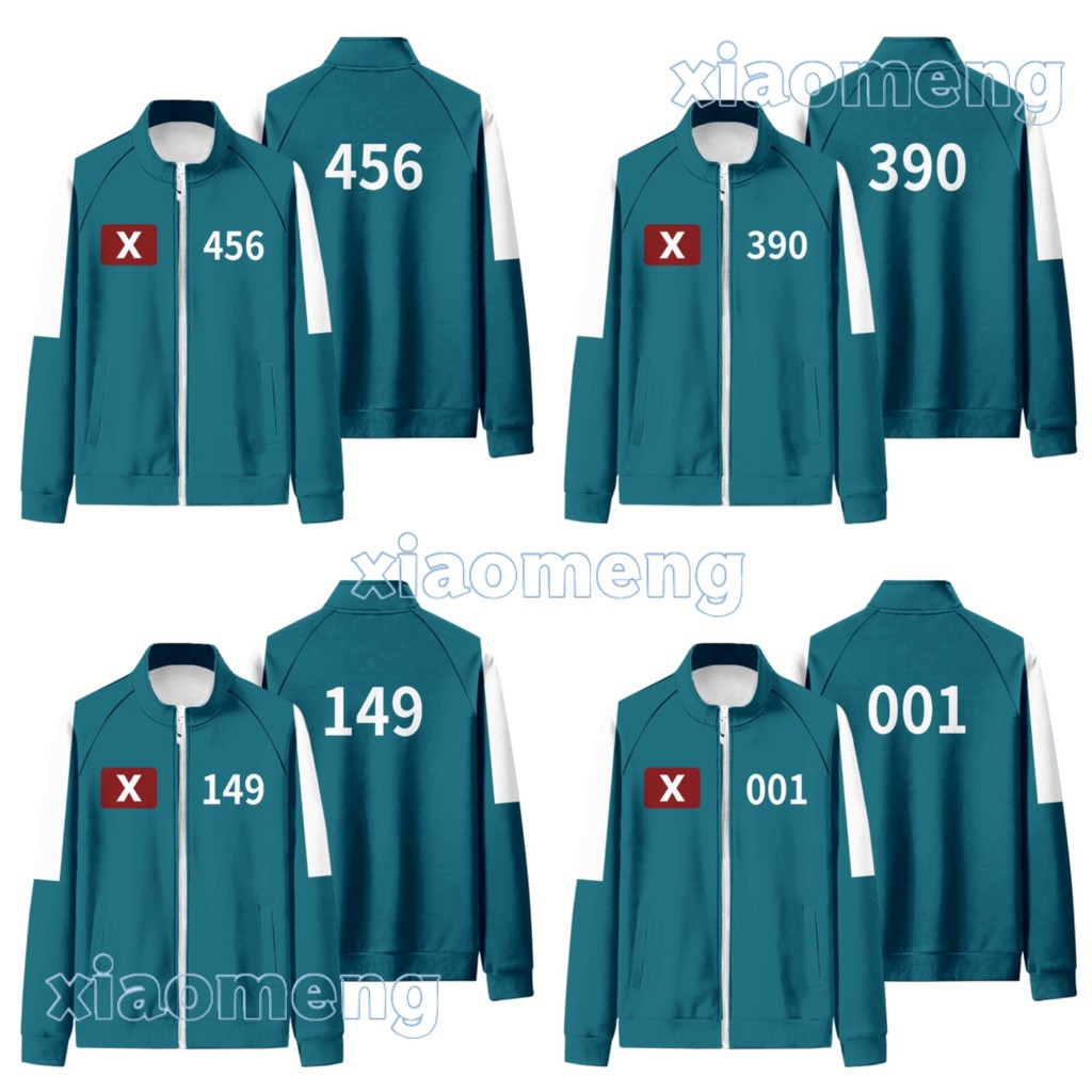 【S-4XL】 Squid Game Season 2 number jacket 456 jacket for adults 007 001 ...