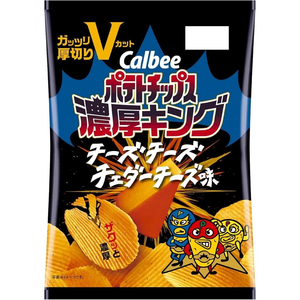 โปเตโต้ชิปส์ รสชีสเชดด้า Calbee Cheese V-Cut 55g | Shopee Thailand