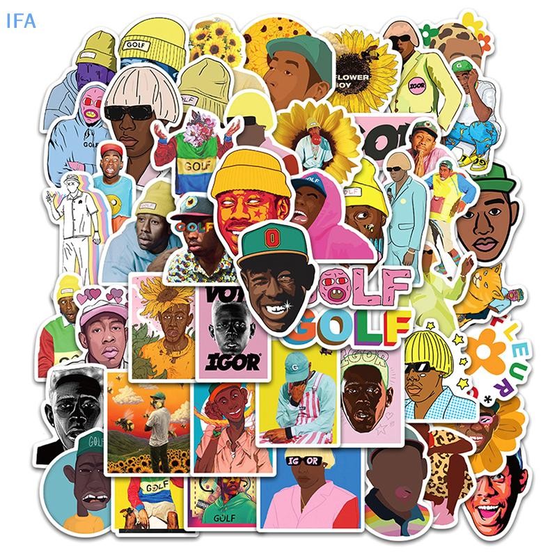 IFA 50pcs Rapper Singer Tyler The Creator สติกเกอร์ DIY สเก็ตบอร์ด ...
