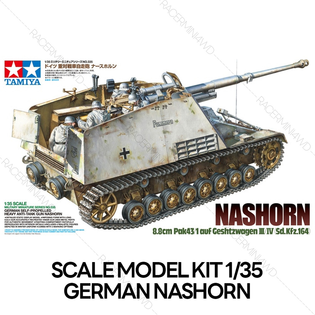 TAMIYA 1/35 German Self-Propelled Heavy Anti-Tank Gun Nashorn 35335 ...