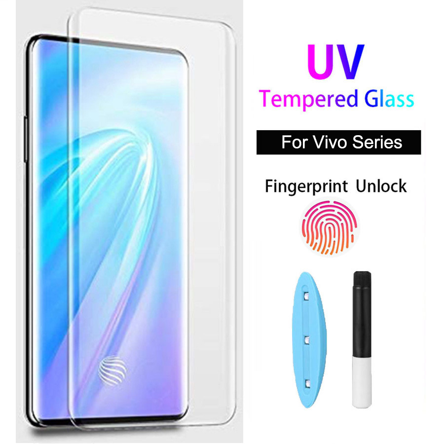 ฟิล์มกระจกกาว UV รุ่นใหม่ล่าสุด VIVO X200 Pro X100 Pro X90 X80 X60 V50 V23 V25 V27 V29 V30 V30E ...