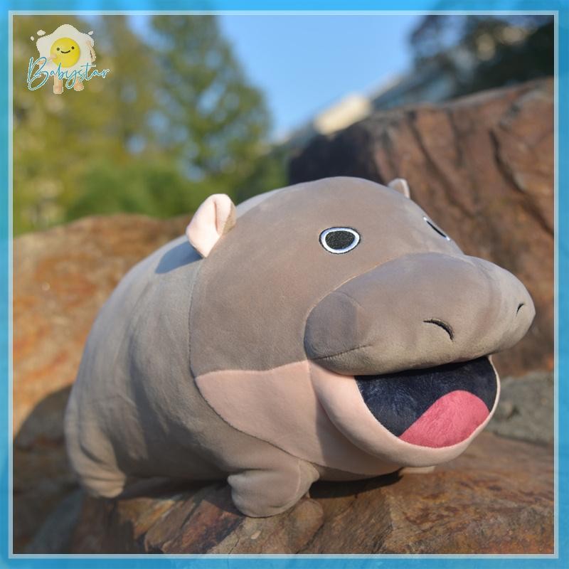[InthehotT] Moo Deng The Hippo Plush Doll Cute Pygmy Hippopotamus Doll ...