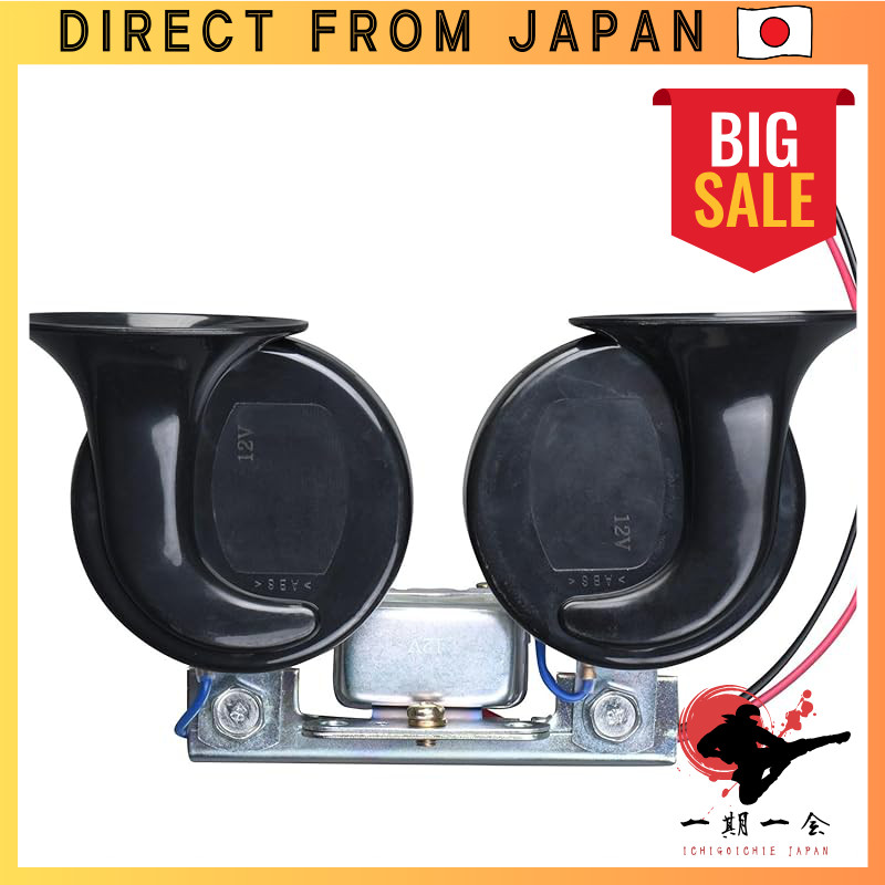 JET INOUE Electronic Horn 12V/24V Black | Shopee Thailand