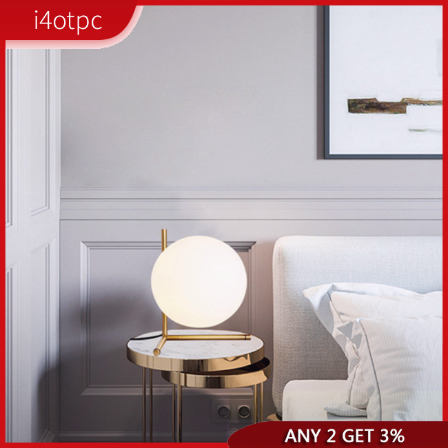 I4otpc LED รอบลูกบอลแก้ว Eye Care โคมไฟตั้งโต๊ะตกแต่งบ้านระเบียบยุโรป | Shopee Thailand