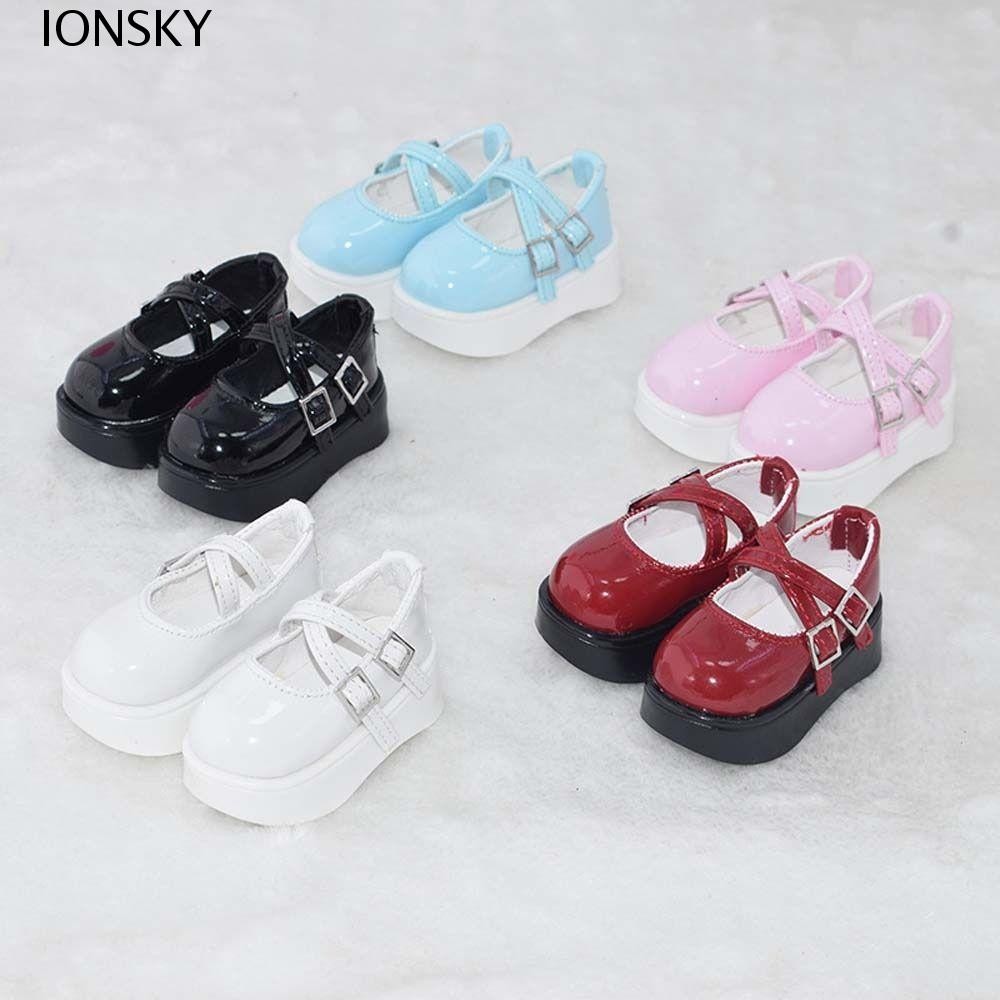 IONSKY 1/4 ตุ๊กตารองเท้า, แต่งตัว Handmade Bjd รองเท้าหนัง, หนัง PU ชุด ...
