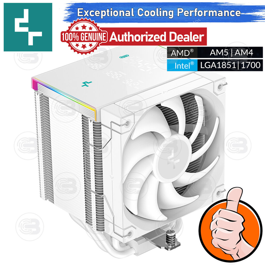 [CoolBlasterThai] DeepCool AK500 DIGITAL PRO WHITE CPU Cooler (LGA1851 ...