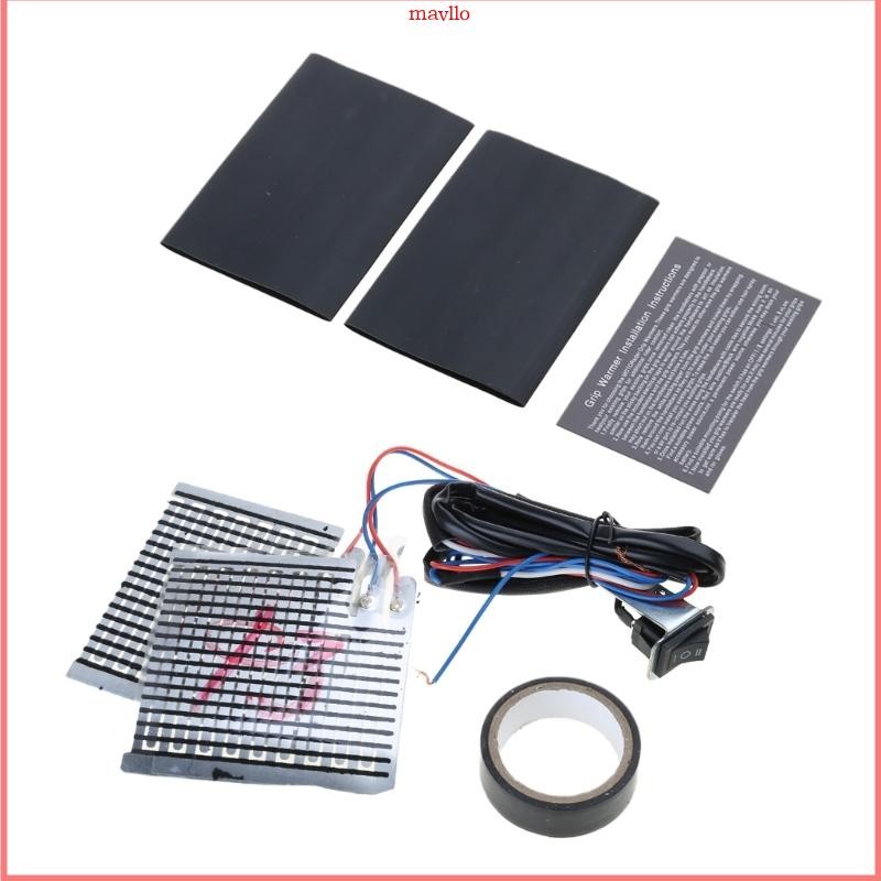 MAVLO USB Heated Handlebar Wraps ครอบคลุม Grips พร้อมควบคุมอุณหภูมิ ...