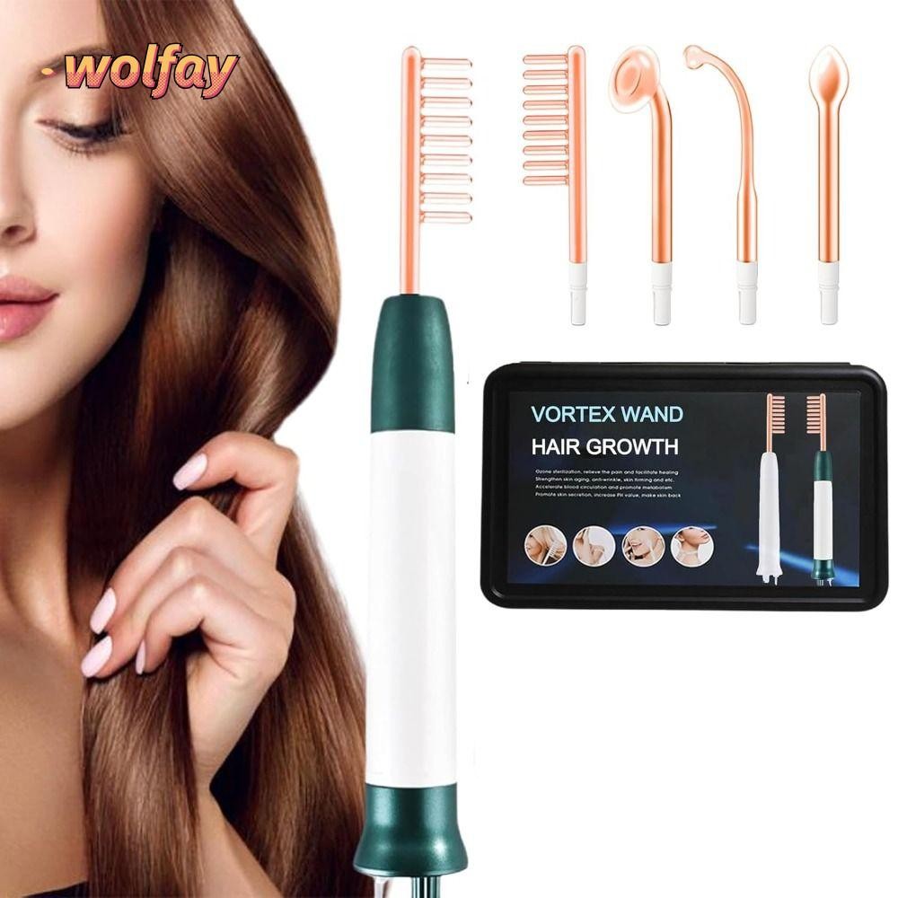 WOLFAY Vortex Comb Bundle บํารุงรากผมใช้งานง่าย Vortex Hair Growth Wand ...