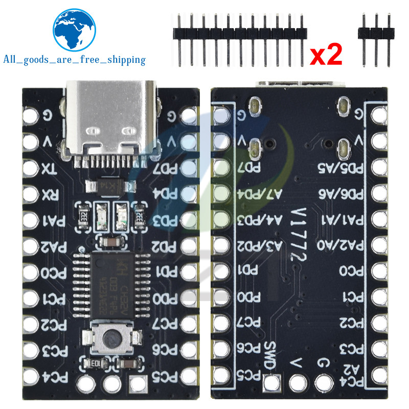 CH32V003 บอร์ดพัฒนาขั้นต่ํา Core Board RISC-V เปิดแหล่ง TYPE-C พอร์ต ...