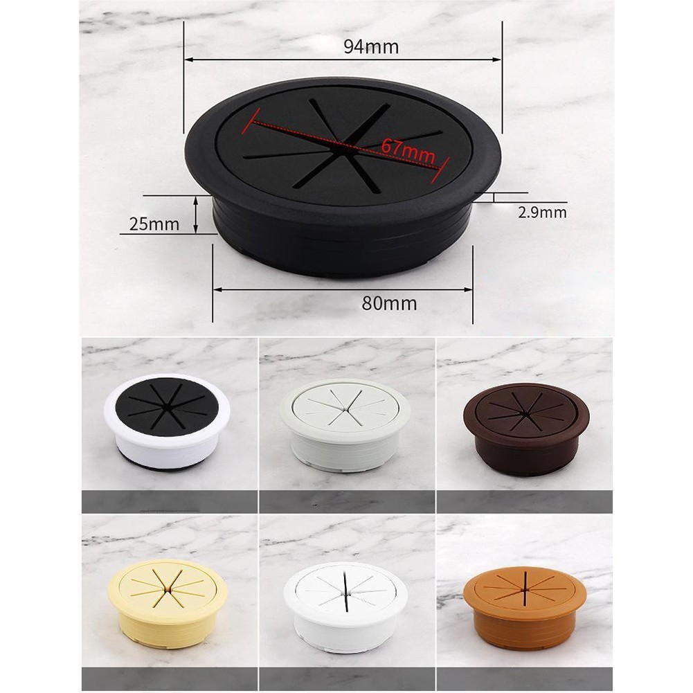 Farypokt Cable Hole Cover Table Table Cable Tidy Wire Hole Cover Cap ...