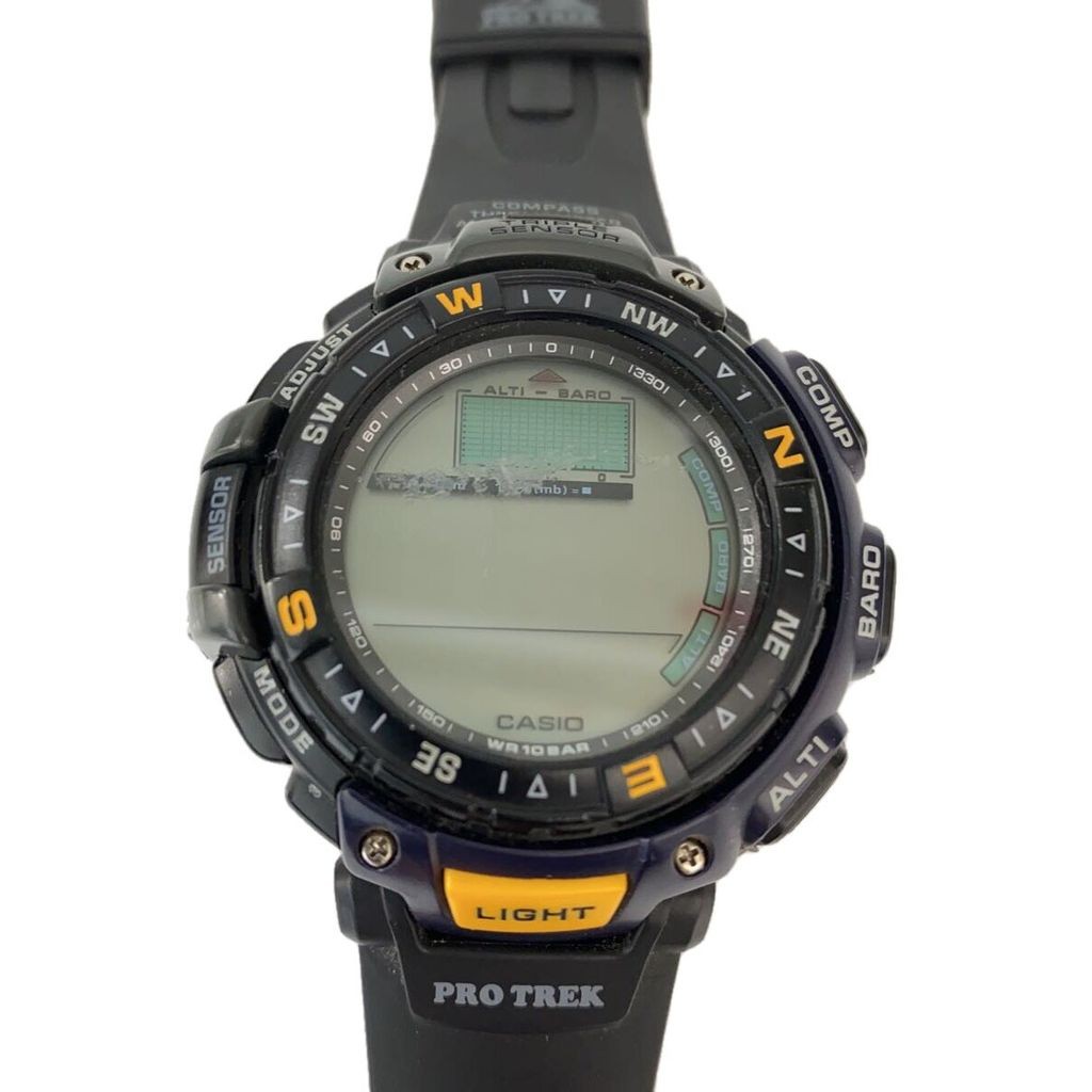 CASIO Men's Watch PROTREK Quartz Digital Lava - BLK SS PRG-40 Direct ...