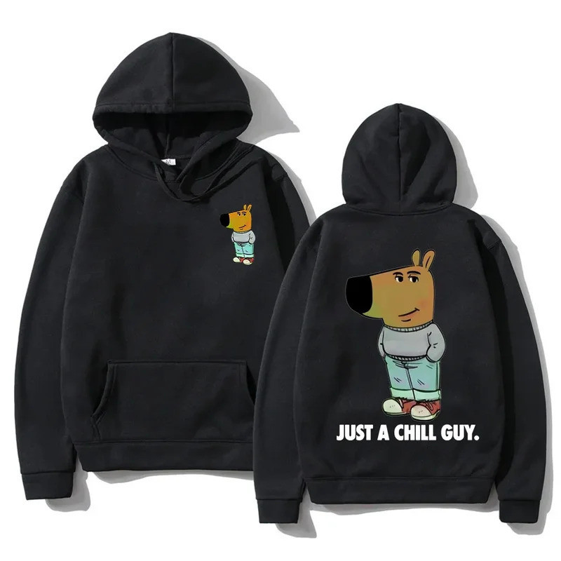 ใหม่ Unisex Just a Chill Guy Meme พิมพ์ตลก hoodie ผู้ชายผู้หญิง VINTAGE ...