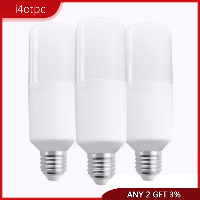 I4otpc E27 สกรูแสงสีขาวหลอดไฟ Led Super Bright ทรงกระบอกเกลียวเทียนโคมไฟประหยัดพลังงานสําหรับ ...