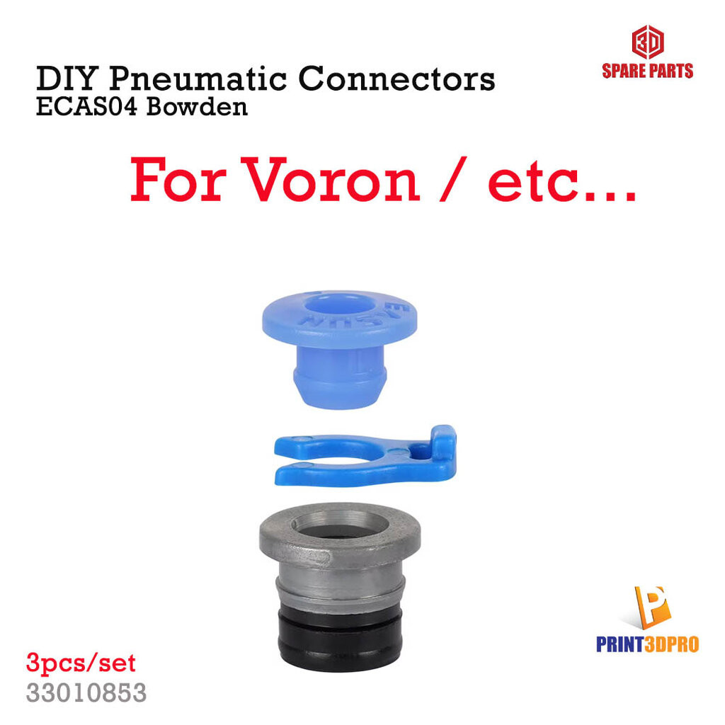 DIY Pneumatic Connectors For Voron M4 ECAS04 Bowden 3D Printer Part ...