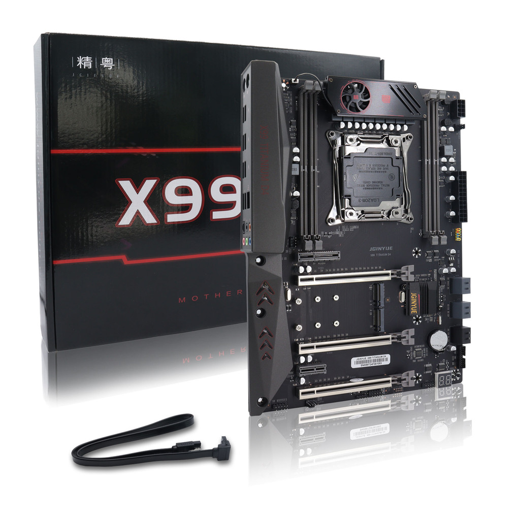 X99 TITANIUM D4 บอร์ด V1.21 รุ่น Intel X99 เมนบอร์ด LGA 2011-3 รองรับ Xeon E5 V3/V4 4 ช่อง DDR4 ...