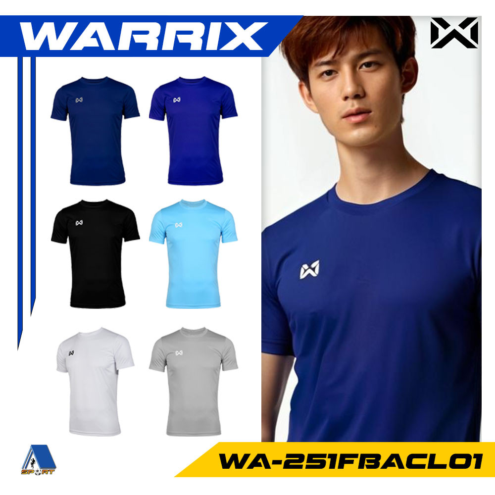 Warrix เสื้อฟุตบอลคอกลมแขนสั้น “Basic One” รุ่น WA-251FBACL01/WA-FBA071 แท้100% | Shopee Thailand