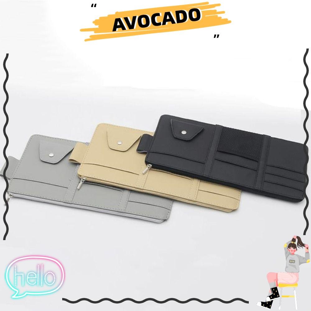 AVOCAR ที่บังแดดอัตโนมัติ, ที่บังแดดรถยนต์หนัง PU มัลติฟังก์ชั่น ...