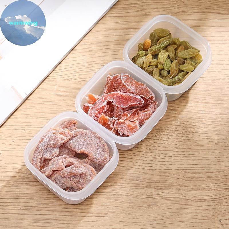 Warmwing 6 ชิ้นสามสี Candy Nut กล่องเก็บขนม Desktop Square Mini Storage ห้องครัวเครื่องเทศกล่อง ...